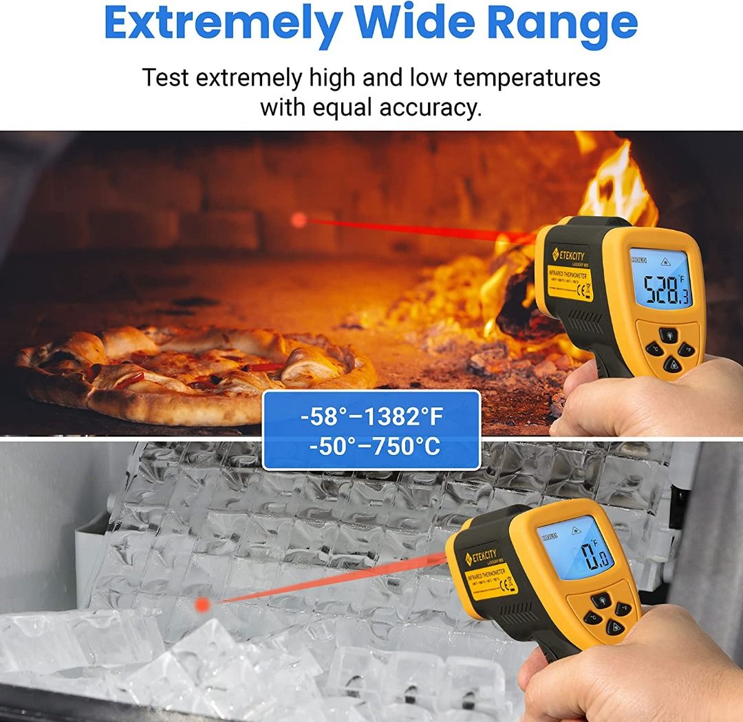[2704] Etekcity Infrared Thermometer Temperature Gun-58℉ to 1382℉ with ...