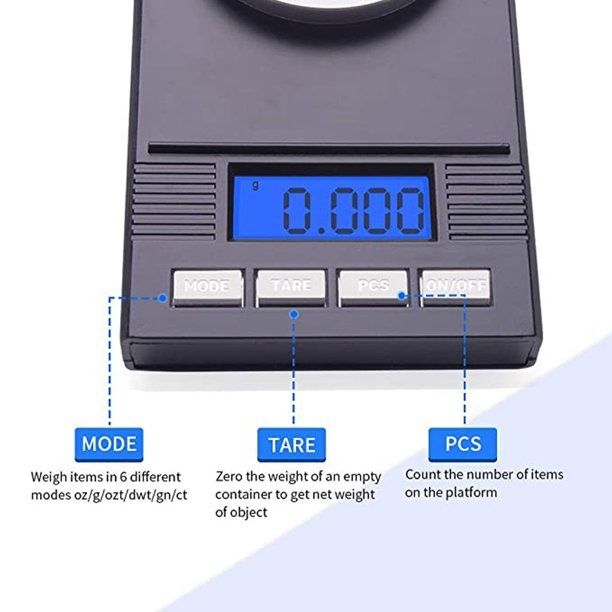 [2714] Digital Milligram Scale 10g/ 0.001g Portable Jewelry Scale LCD ...