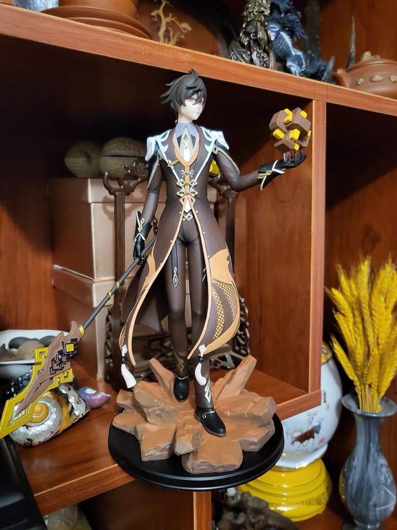 28cm Genshin Impact Zhongli Pvc Figure Game Morax Action Figure ...