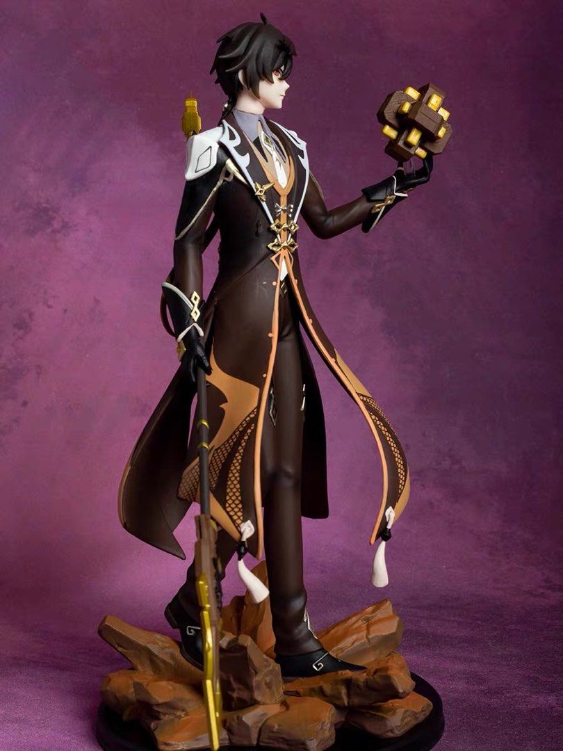 28cm Genshin Impact Zhongli Pvc Figure Game Morax Action Figure ...