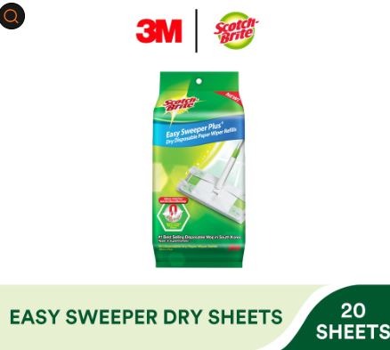 3M Scotch Brite Easy Sweeper Anti Bac Dry Paper Wiper Refill, Q600-EP ...