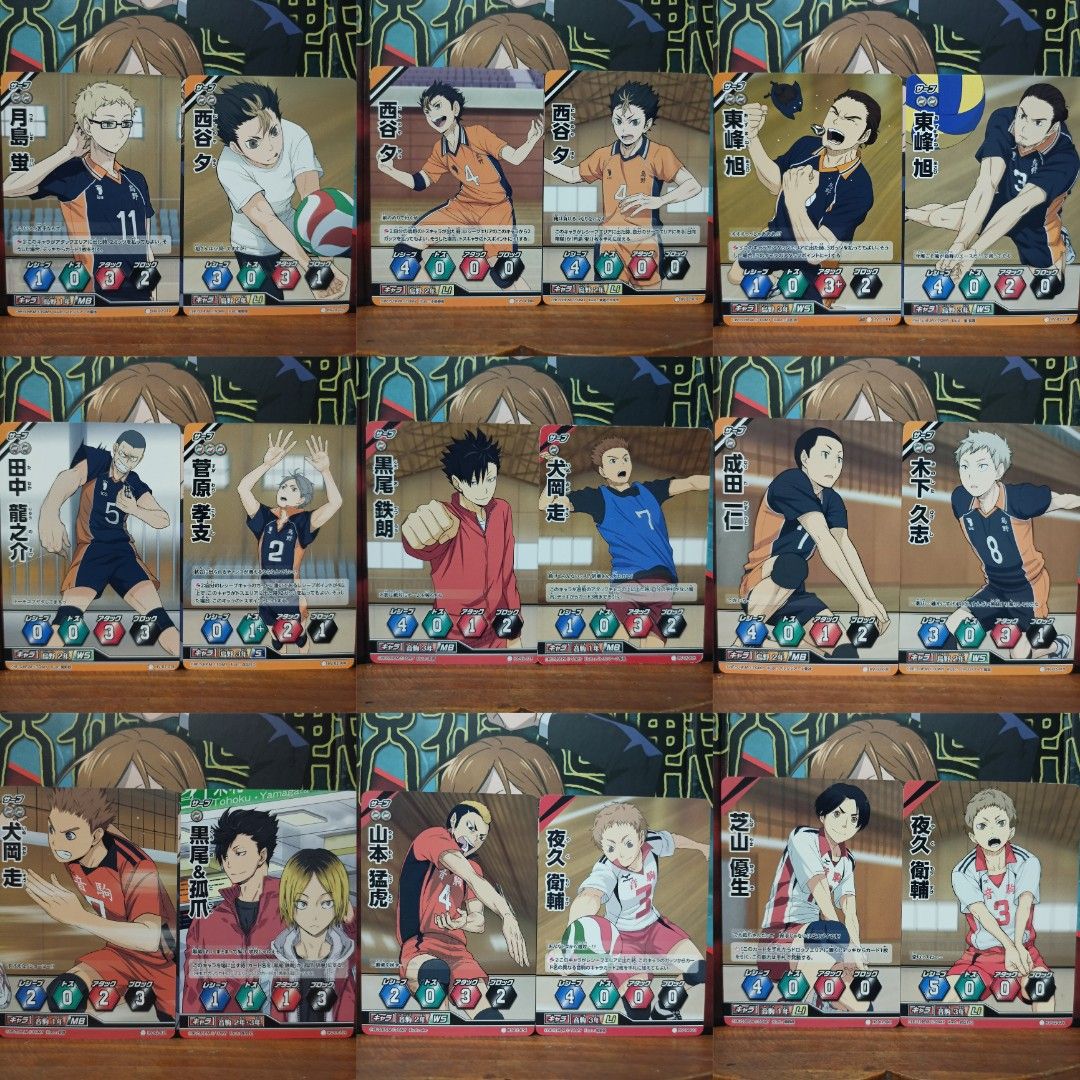 180pcs Haikyuu! Vobaca Volleyball Card Game Set, Hobbies & Toys ...