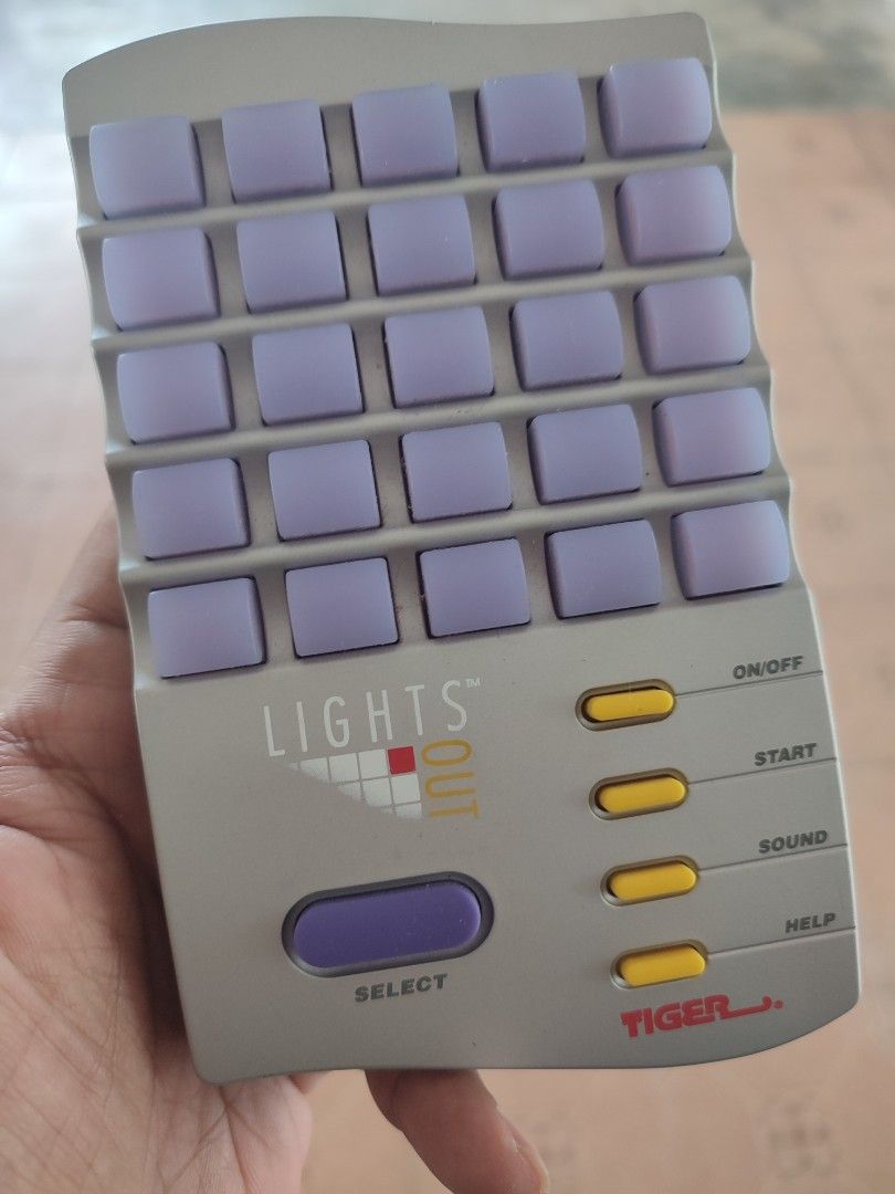 90s Tiger Electronics Lights Out Handheld Puzzle Game from 1995 ...