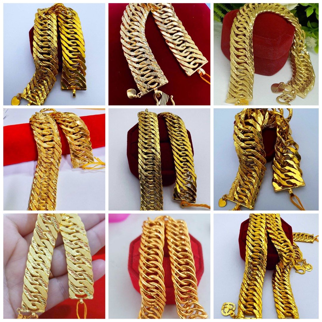 916 Gold Lipan Big, Women's Fashion, Jewelry & Organisers, Bracelets on ...