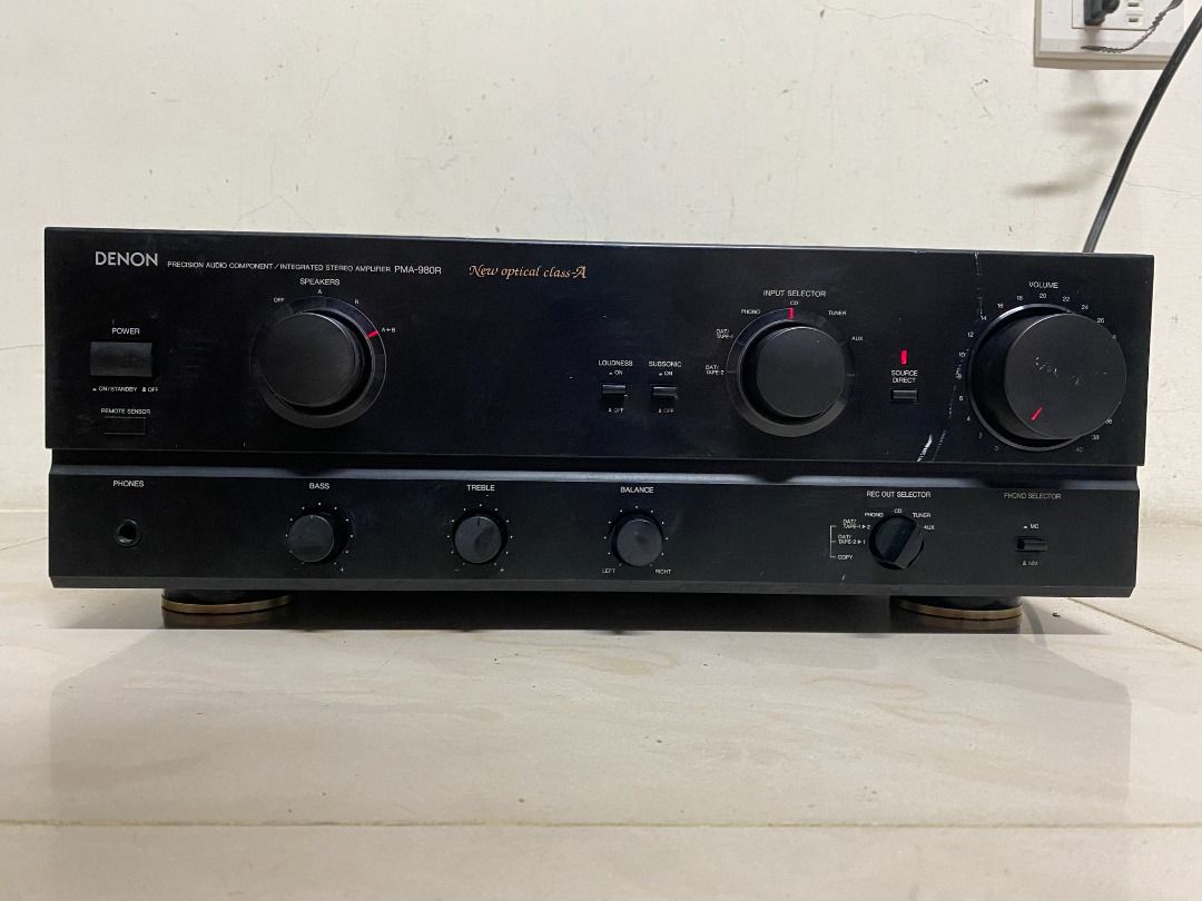 台灣少見~經典 DENON PMA-980R 綜合擴大機 內部乾淨/原裝未動 A類擴大機 日本製造~, 耳機及錄音音訊設備, Soundbar ...