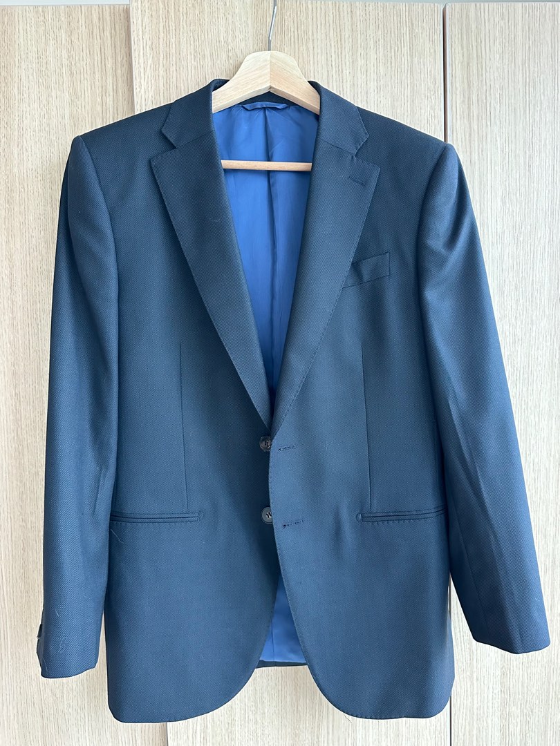 近接全新 G2000 BLACK 頂級GUABELLO ONEfifty 系列西裝外套 西裝褸 Size 46 165/88A, 男裝, 運動 ...