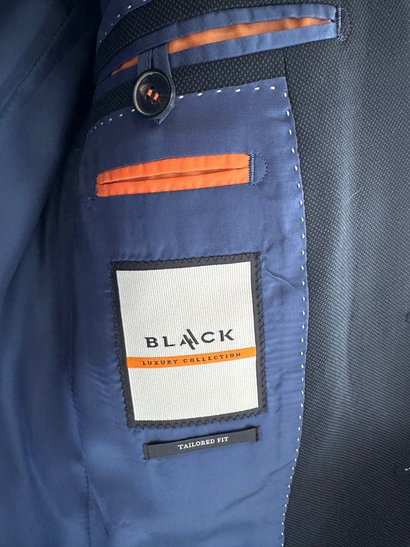 近接全新 G2000 BLACK 頂級GUABELLO ONEfifty 系列西裝外套 西裝褸 Size 46 165/88A, 男裝, 運動 ...