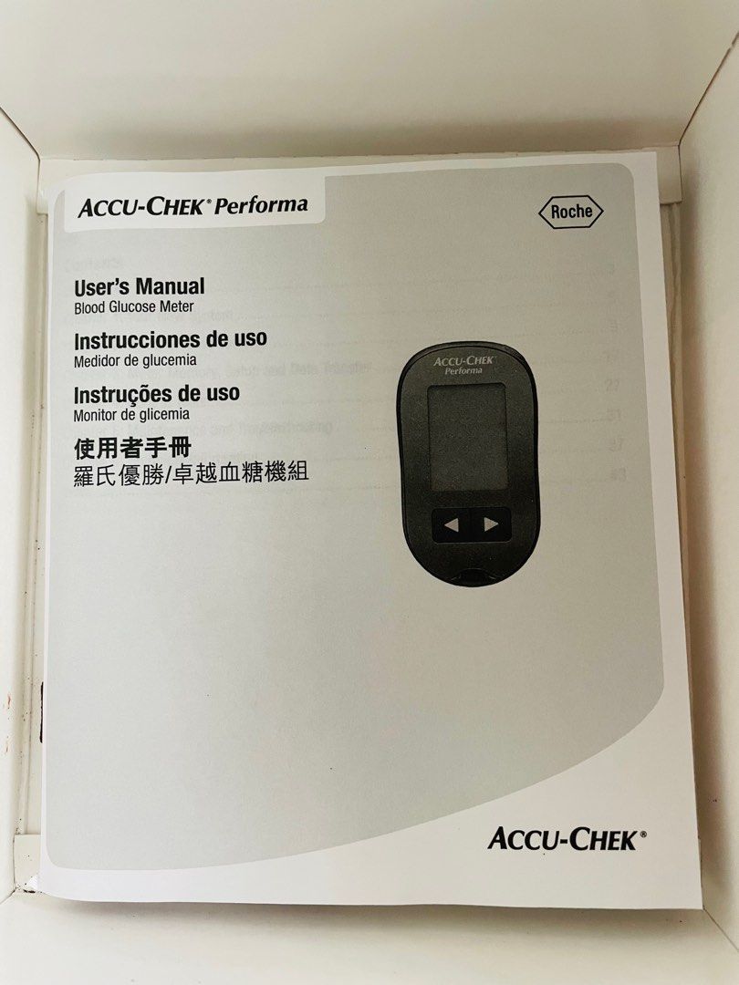 ACCU CHEK PERFORMA METER+TEST STRIPS, Health & Nutrition, Health ...