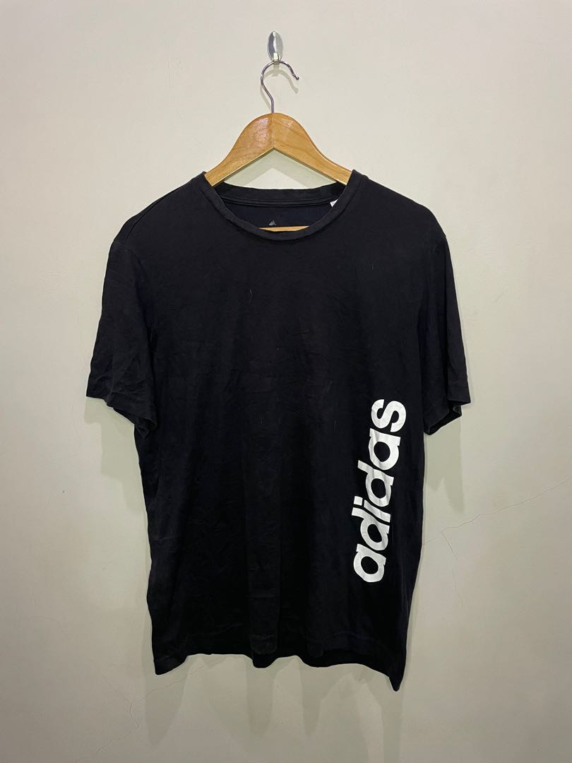 ADIDAS SIDE SCRIPT LOGO, Men's Fashion, Tops & Sets, Tshirts & Polo ...