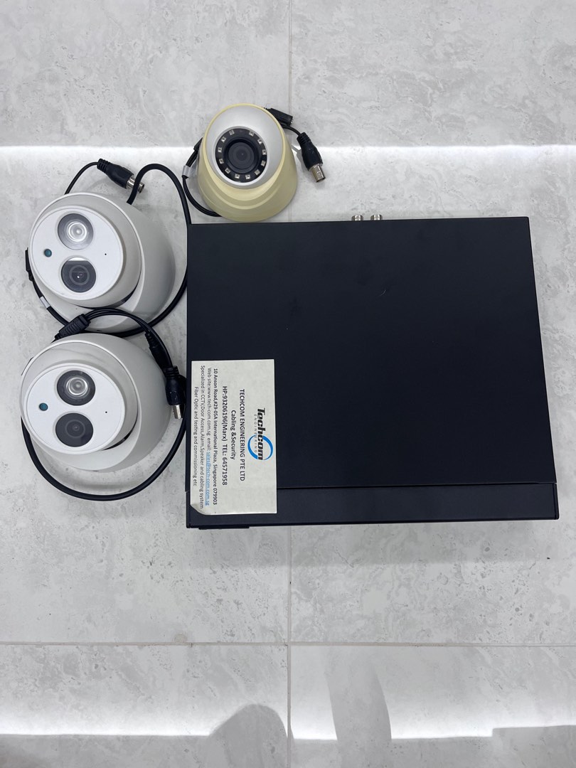 Analog CCTV cameras with recorder, Furniture & Home Living, Security ...