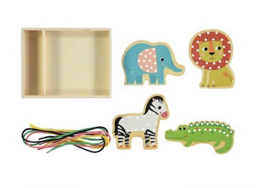 Anko Wooden Animals Threading Set, Hobbies & Toys, Toys & Games on ...