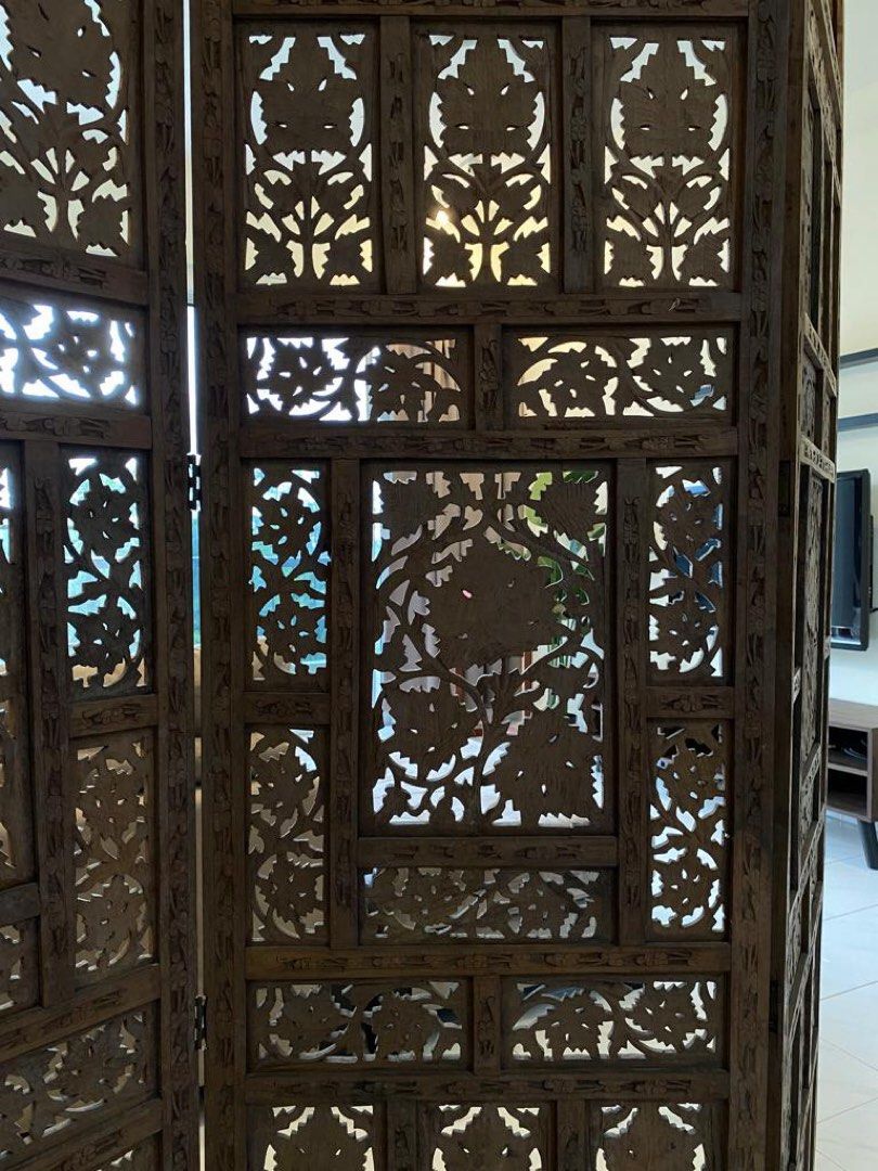 Vintage Balinese Room Divider, Furniture & Home Living, Furniture ...