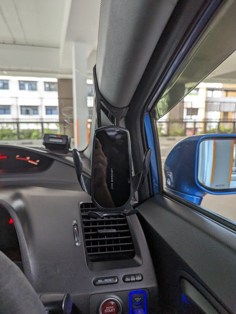 A-pillar phone holder mount for Honda Civic FD / FD2R, Car Accessories ...