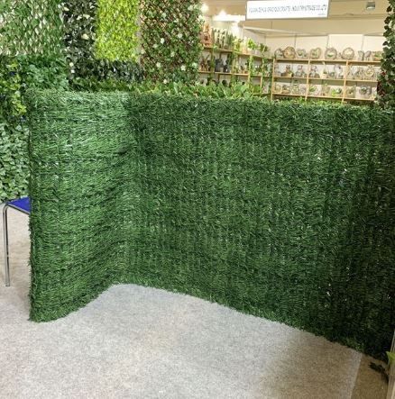 Artificial Conifer Grass Hedge Green Plastic Privacy Screening Garden ...