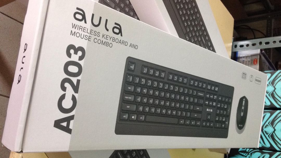 AULA AC203 Wireless Keyboard and Mouse Combo, Computers & Tech, Parts & Accessories, Computer ...