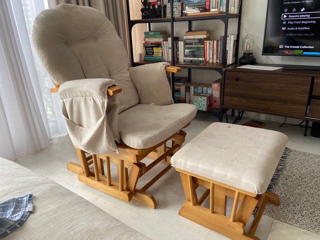 Baby nursing and feeding rocking chair, Furniture & Home Living ...