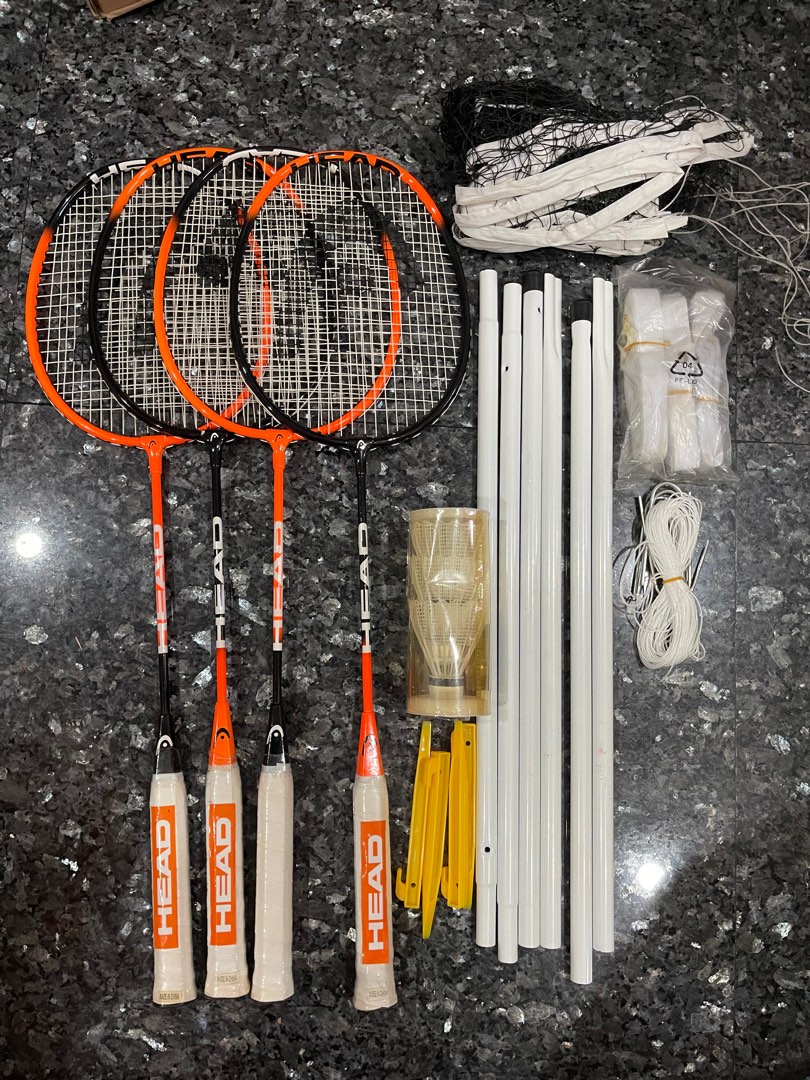 BADMINTON SET, Sports Equipment, Sports & Games, Racket & Ball Sports ...