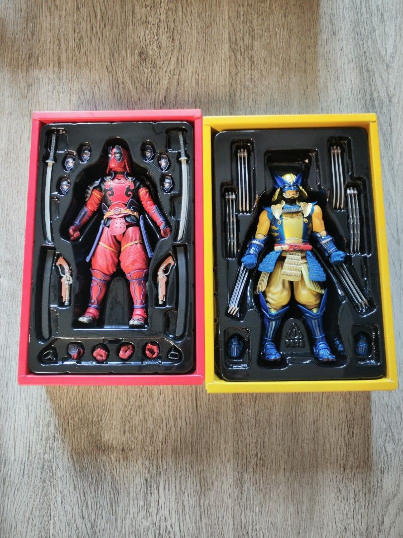 Bandai marvel samurai Deadpool & wolverine tamashii Kabukimono Muhomono ...
