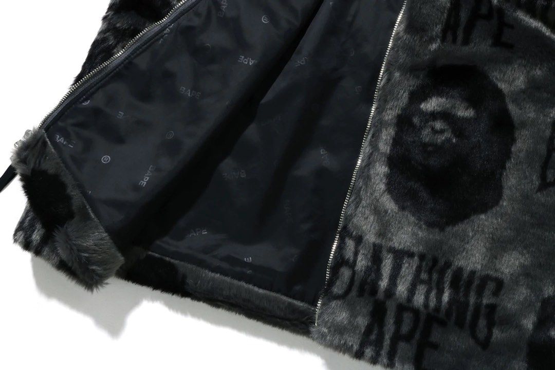 BAPE B BOY FUR JACKET, Men's Fashion, Coats, Jackets and Outerwear on ...