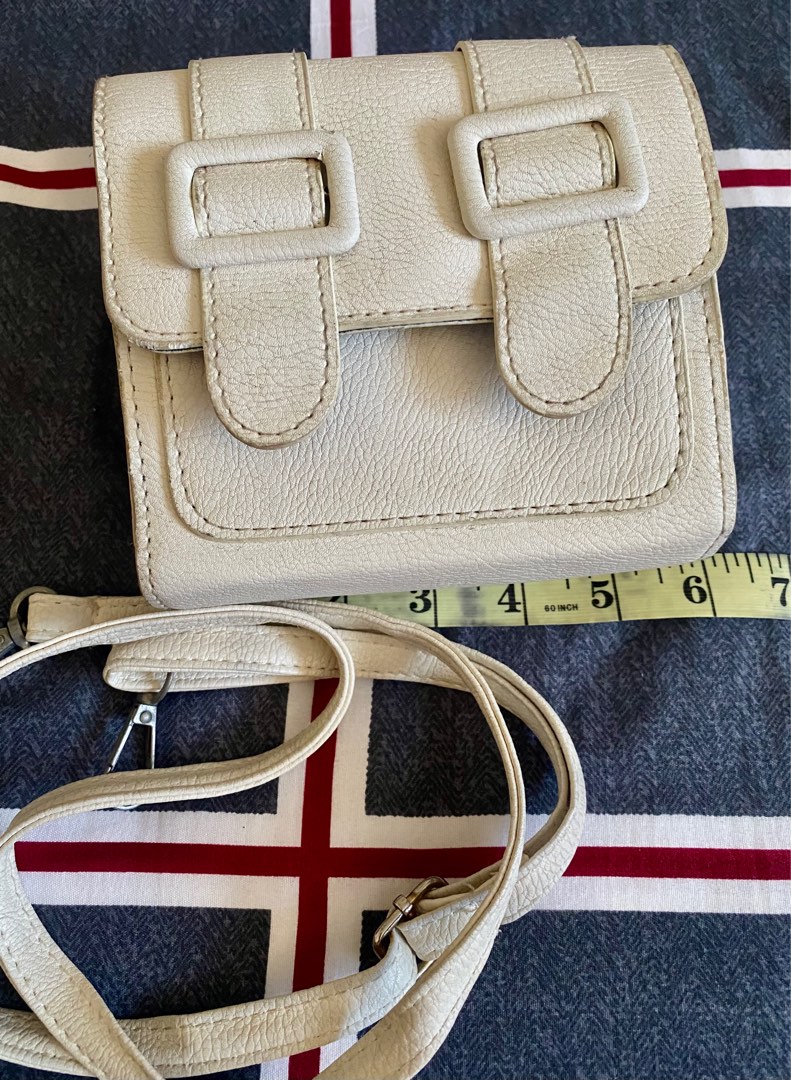 beige micro sling, Women's Fashion, Bags & Wallets, Cross-body Bags on ...