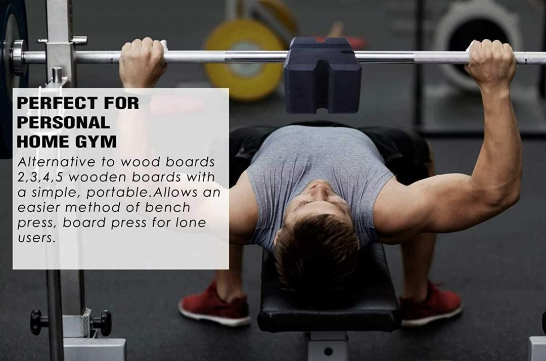 Bench Press Block Press Blocks Boards, Adjustable 2-5 Bench Board, Home ...