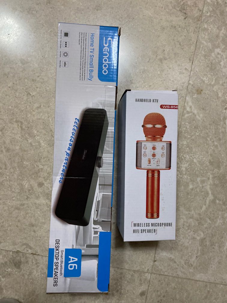 Bluetooth Desktop Speaker and Wireless Microphone, Audio, Microphones ...