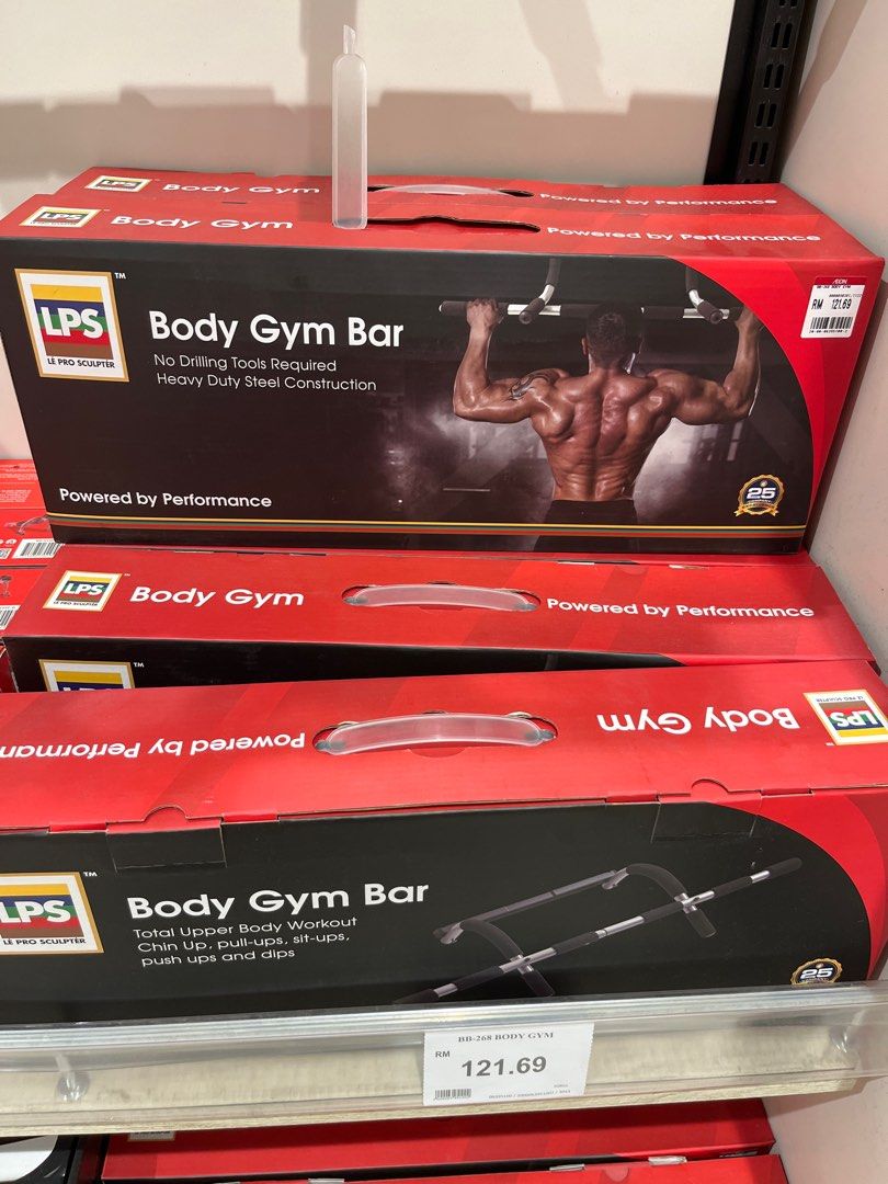 Body Gym Bar, Sports Equipment, Exercise & Fitness, Toning & Stretching ...