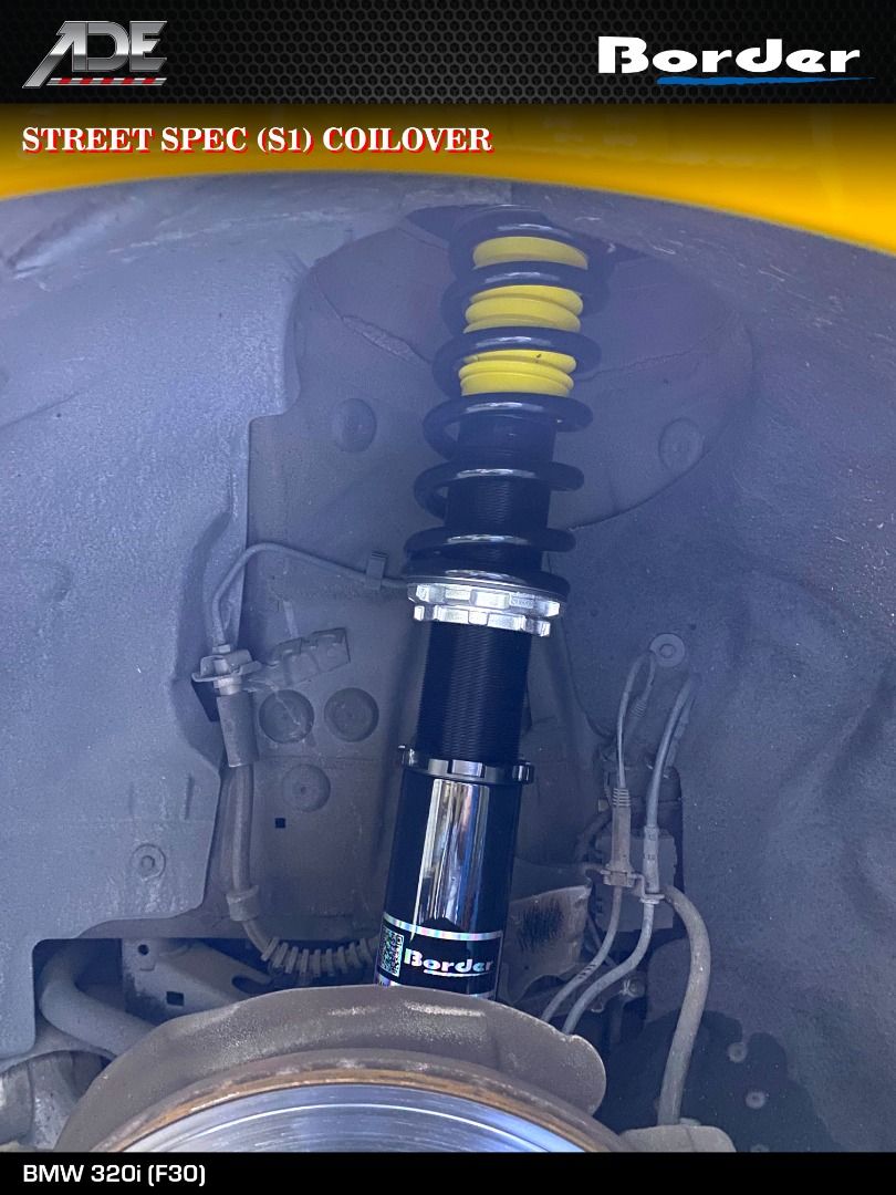 BORDER STREET SPEC (S1) COILOVER ON BMW 320i (F30), Car Accessories ...