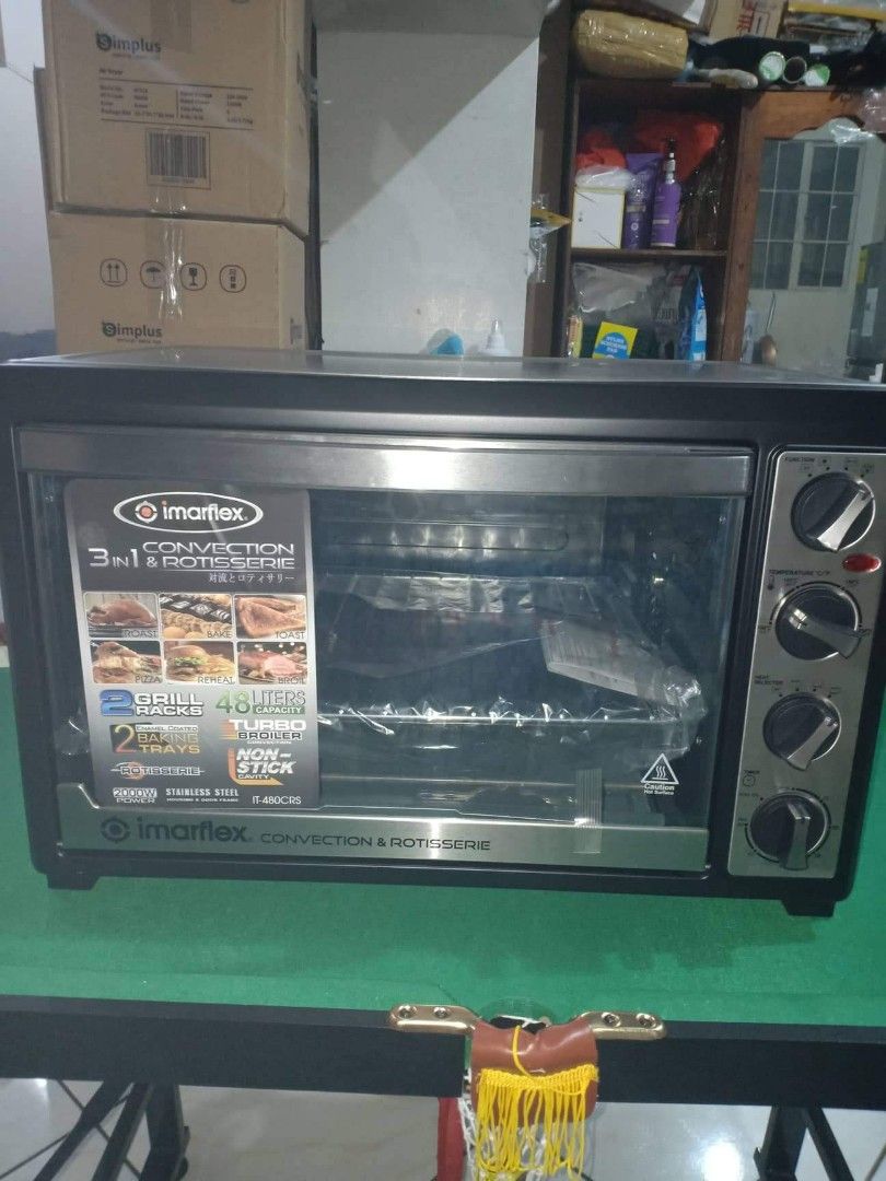 Brandnew imarflex 3in1 rotisserie oven 48L, TV & Home Appliances ...