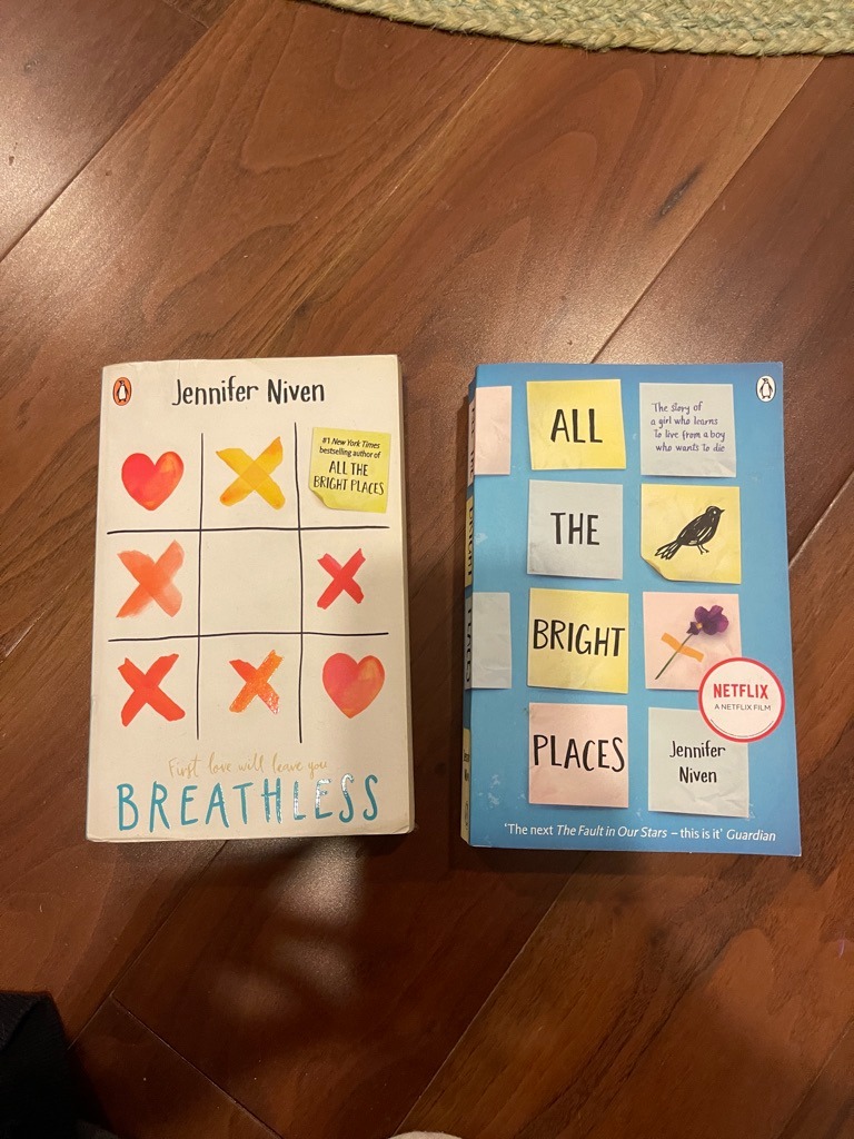 Booktok: Breathless + All the bright places by Jennifer Niven, Hobbies ...