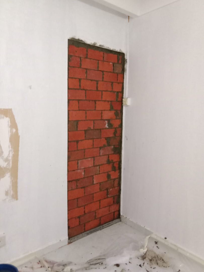 Brick wall / Plastering /Cement Screeding / Hacking & disposal, Home ...