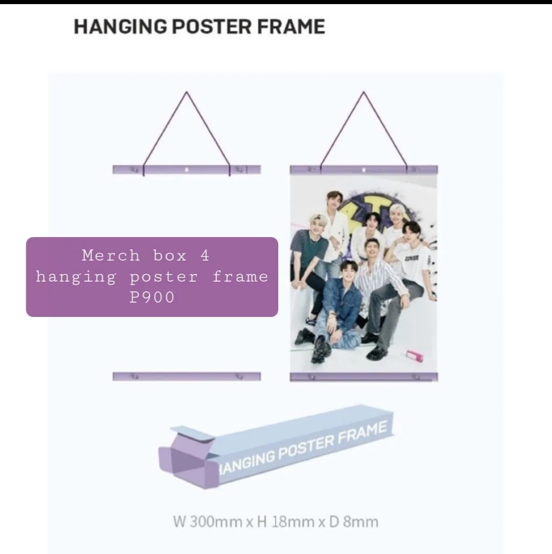 BTS Poster Hanging Frame Merch Box 4, Hobbies & Toys, Memorabilia ...