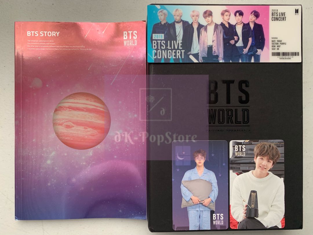 BTS World OST - (Complete Set with Suga PC and Jin GC), Hobbies & Toys ...
