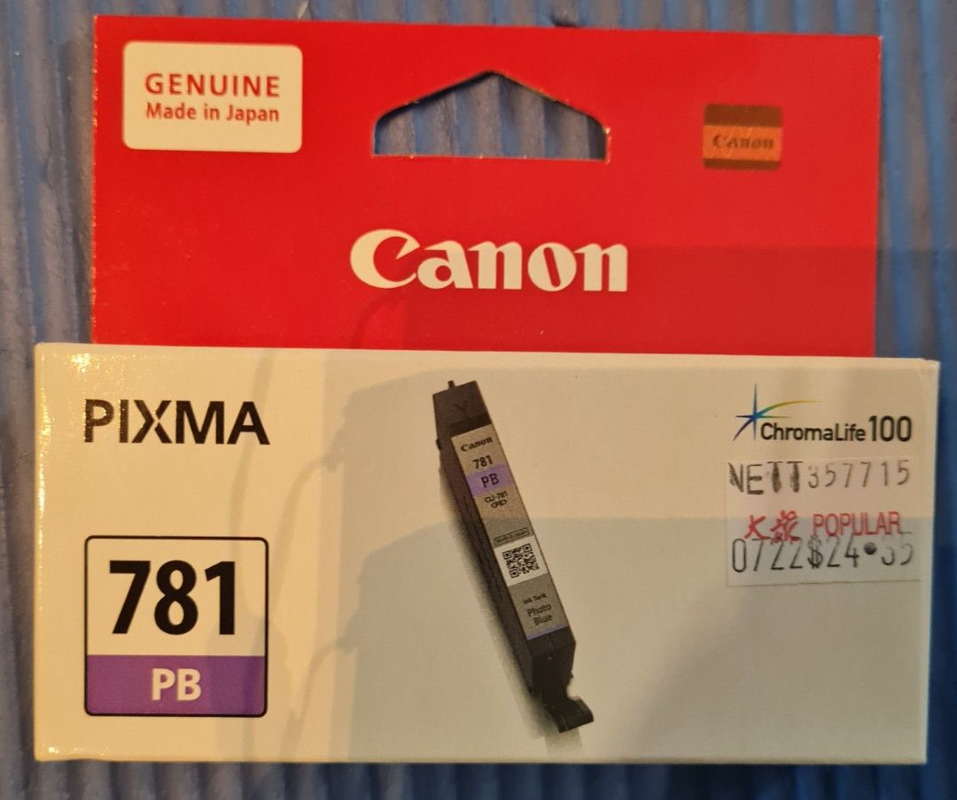 Canon PIXMA cartridge 781 PB [Purple], Computers & Tech, Printers ...