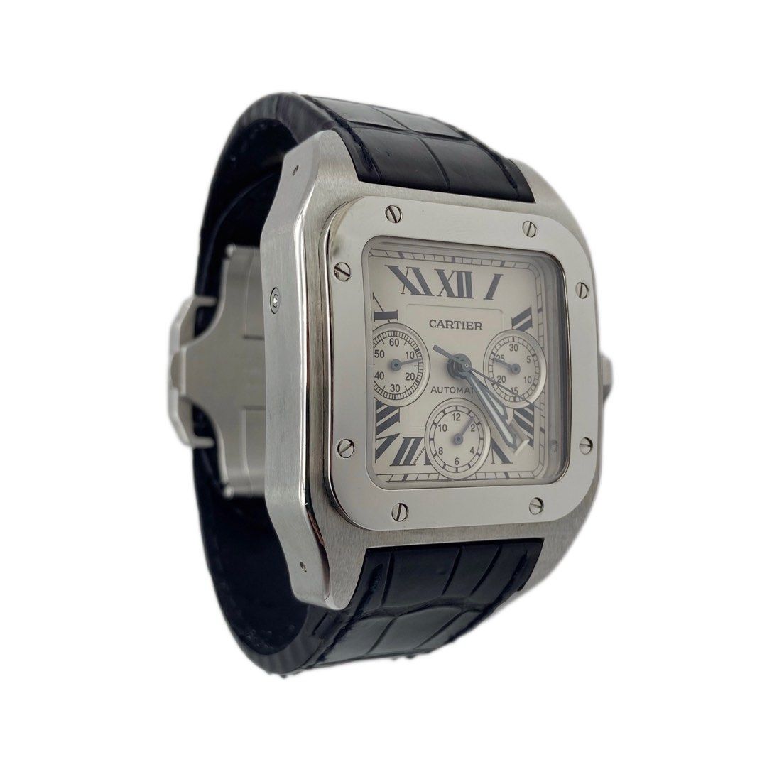 Cartier Santos 100XL Chronograph 2740, Luxury, Watches on Carousell