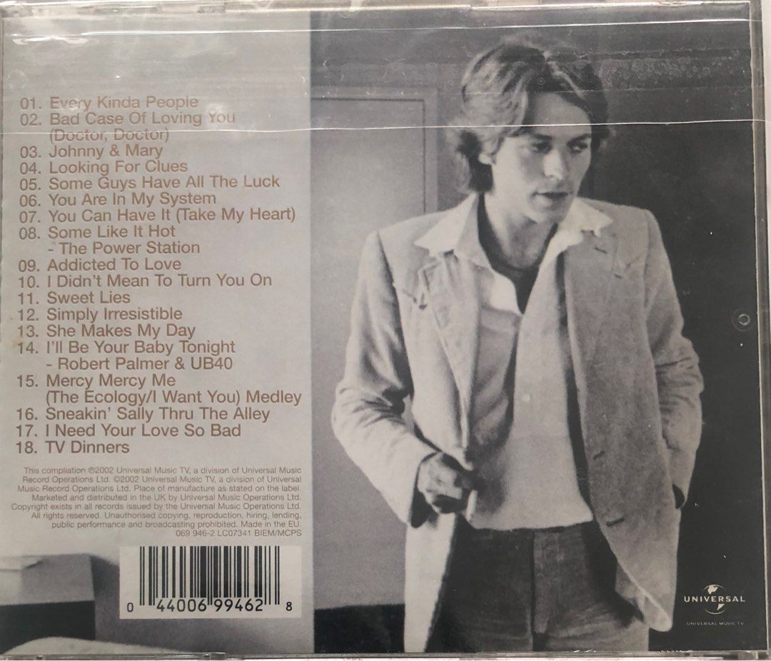 (CD) Robert Palmer: At His Very Best, Hobbies & Toys, Music & Media, CDs & DVDs on Carousell