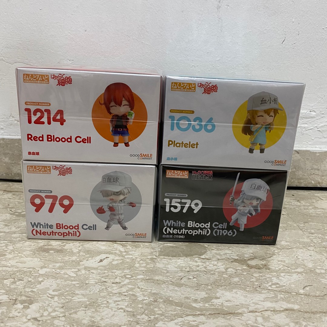 Cells at Work! Nendoroid Red Blood Cell White Blood Cell Neutrophil ...