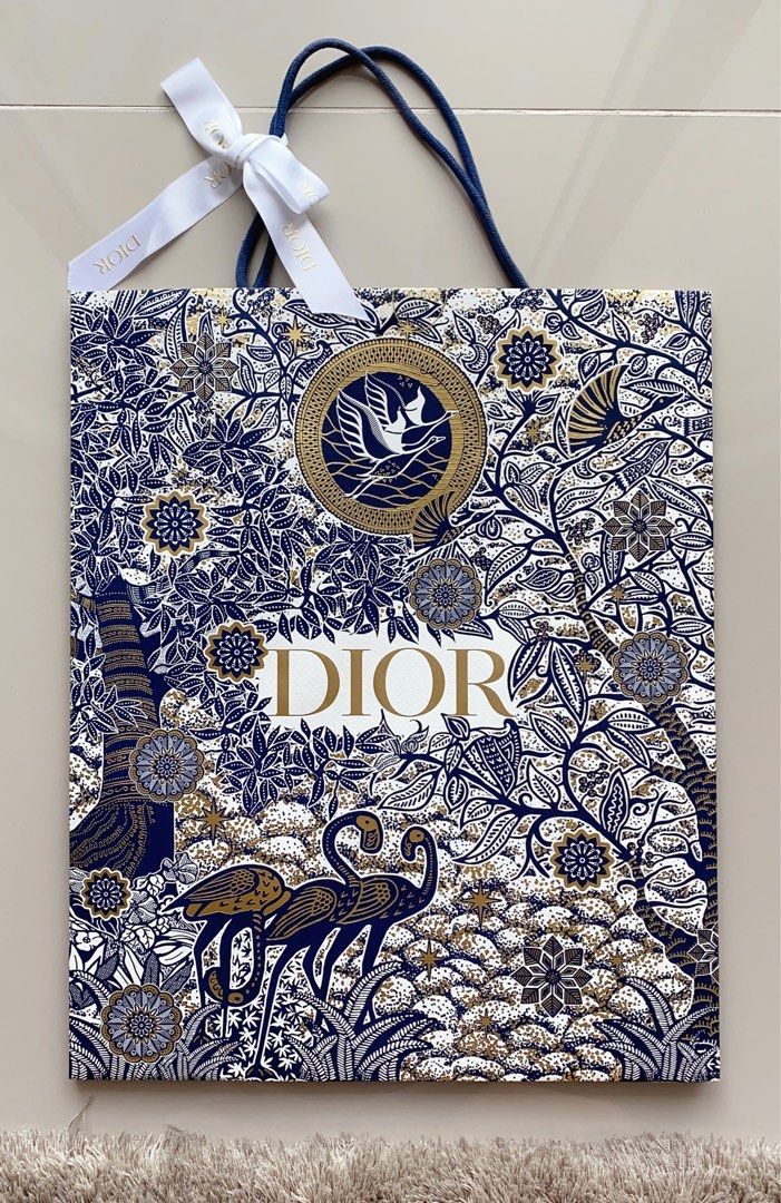 Christian Dior paper bag (Limited Edition) + Ribbon, Luxury ...