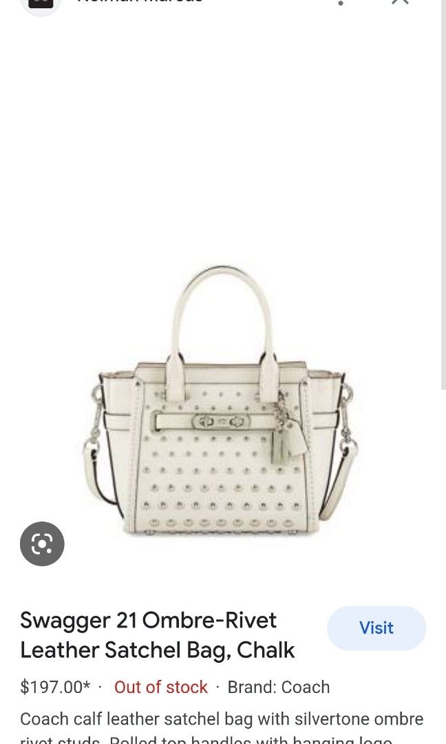 COACH Swagger 21 with Rivet, Women's Fashion, Bags & Wallets, Cross ...