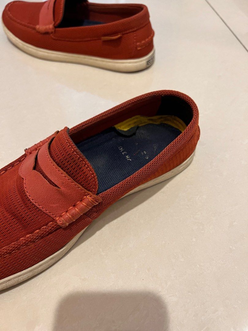 Cole Haan red loafers, Men's Fashion, Footwear, Casual shoes on Carousell