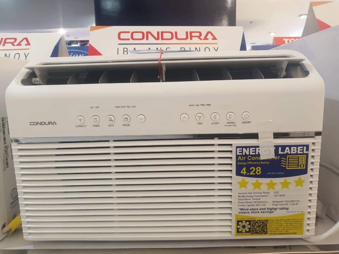 CONDURA PRIMEA INVERTER WINDOW TYPE AIRCON, TV & Home Appliances, Air ...