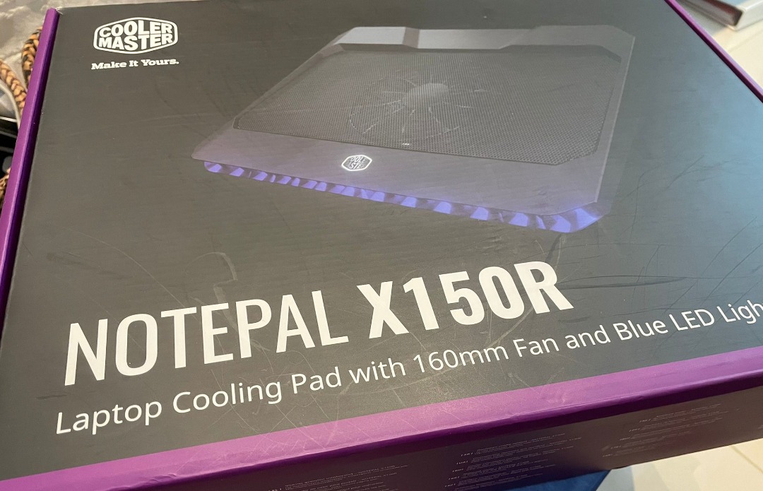 Cooler master Notebook external cooling NOTEPAL X150R, Computers & Tech ...