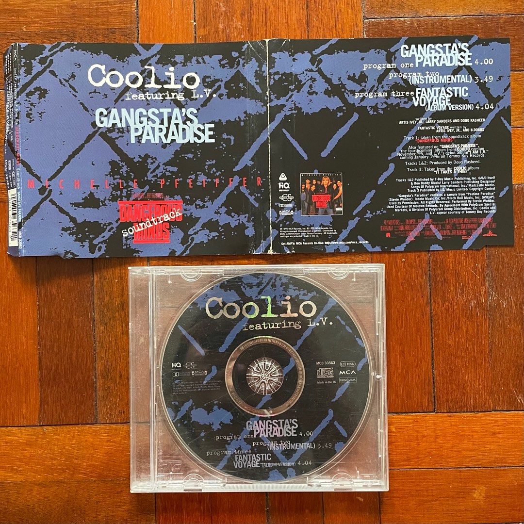 Coolio Gangsta Paradise Single (1995) Ost Dangerous Mind Film Sountrack ...