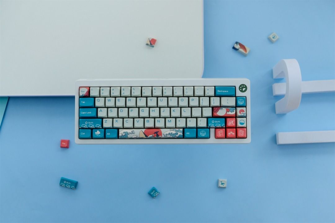 [SG Local Stock] Coral Sea Keycaps | 123 Keys | XDA Profile | PBT Dye ...