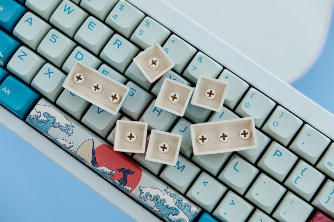 [SG Local Stock] Coral Sea Keycaps | 123 Keys | XDA Profile | PBT Dye ...