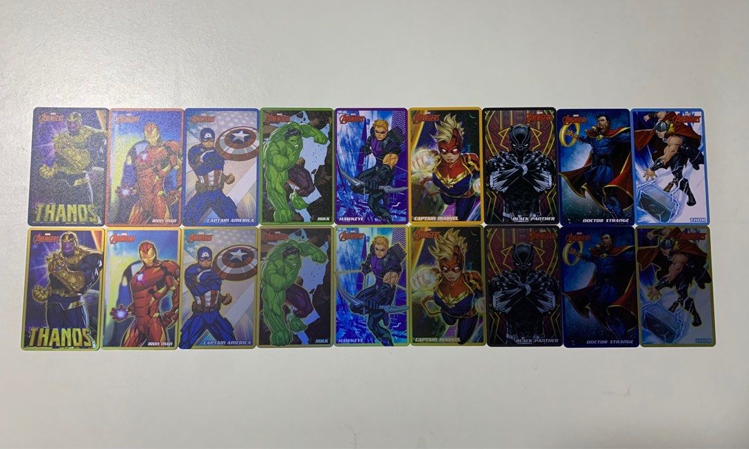CPCM AVENGERS FOIL CARDS, Hobbies & Toys, Toys & Games on Carousell
