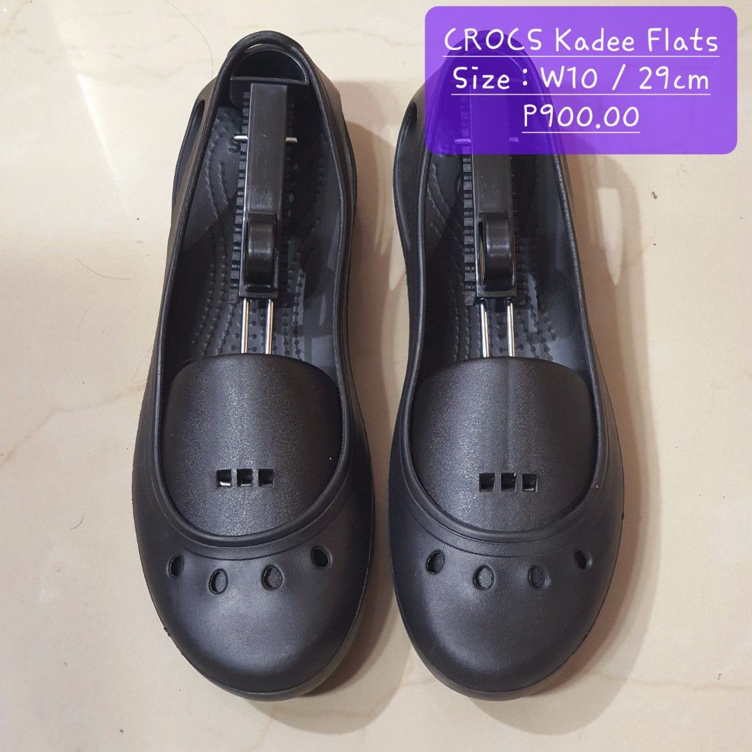 CROCS Kadee Flats Black (Size : W10 / 29cm), Women's Fashion, Footwear, Flats & Sandals on Carousell