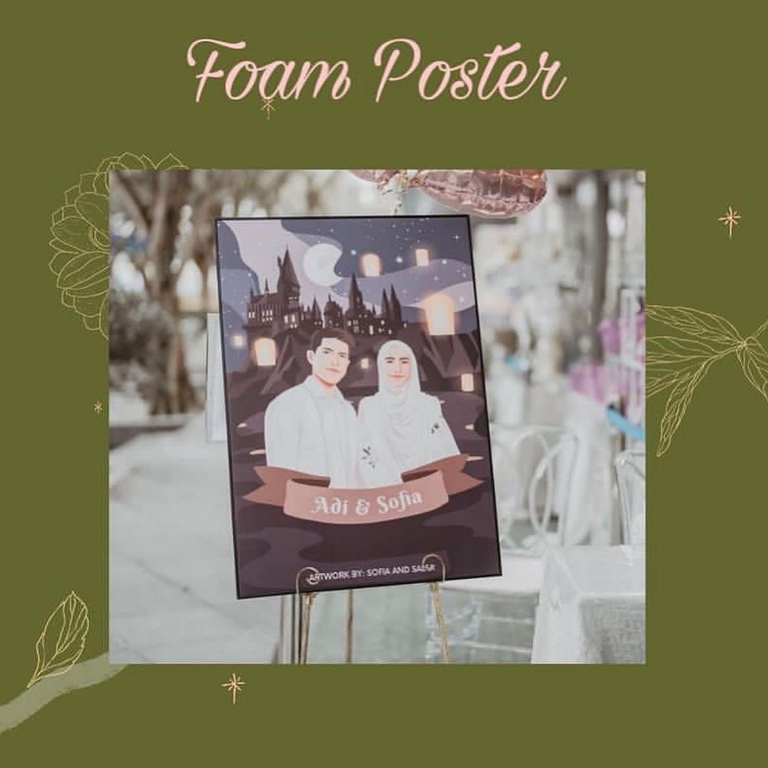 Customized Illustration Drawing Portrait Frame, Hobbies & Toys ...