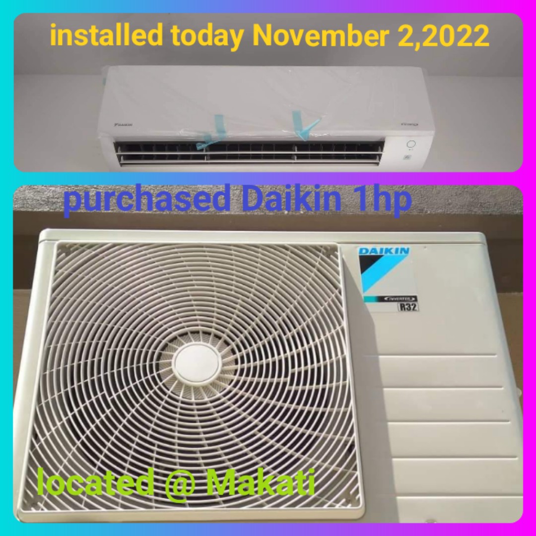 Daikin split type inverter Aircon with free installation brand new ...