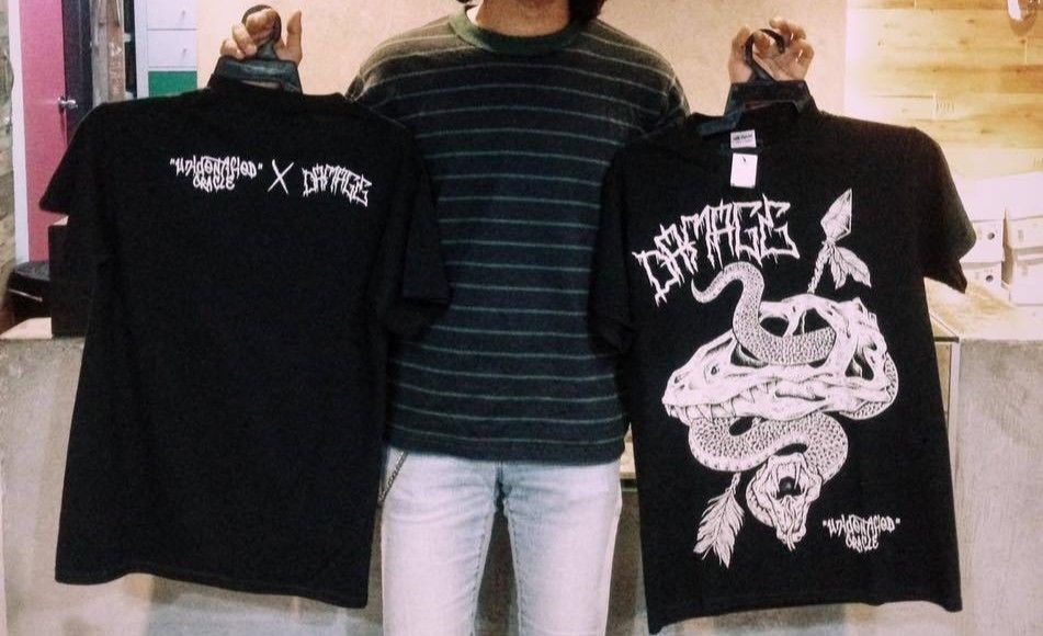 Damaged band shirt x unidentifiedoracle, Hobbies & Toys, Collectibles ...